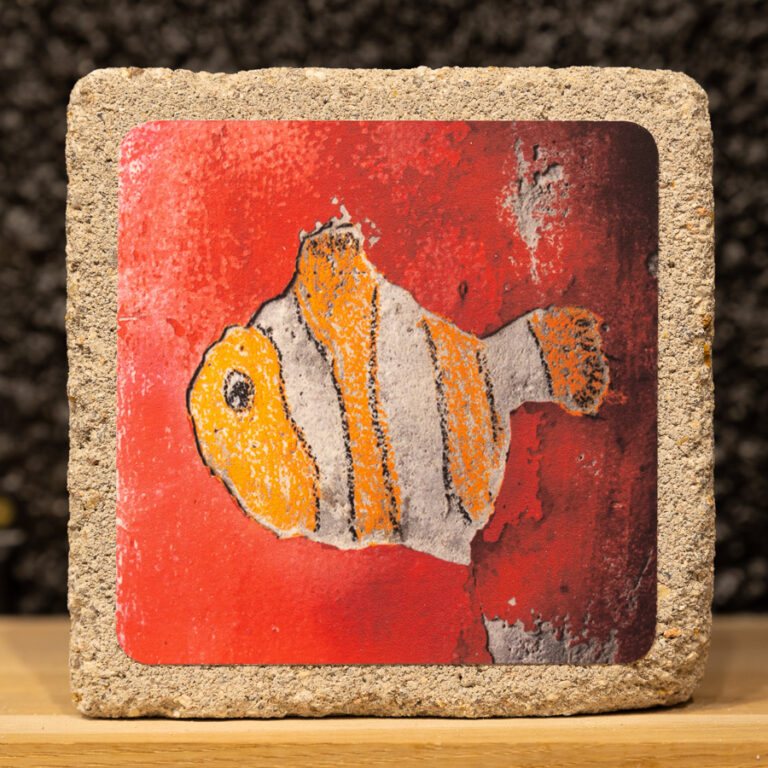 Pavé de béton "Poisson" - Les Têtes de l'Art